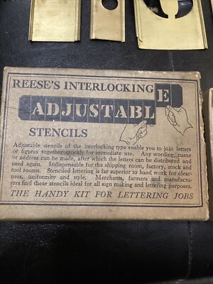 Sign Lettering - Reese Interlocking Adjustable Stencils