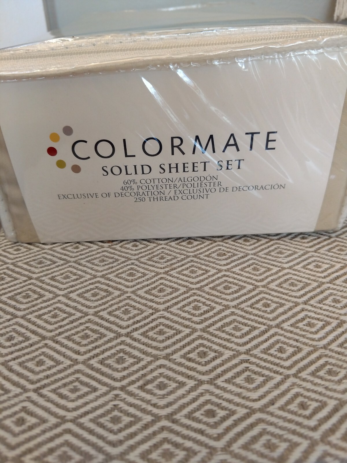 Colormate - Tan - Twin Sheet Set - 250 Thread Count - Cotton ...
