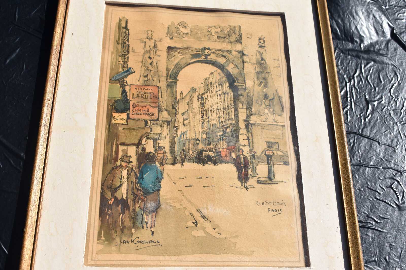 Jan Korthals "Rue St. Denis, Paris" Color Print - Framed | eBay