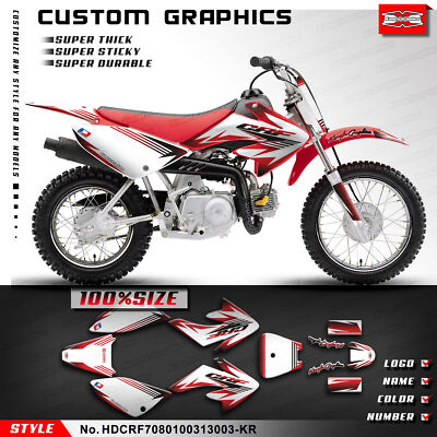 Kungfu Graphics Dirt Bike Custom Decal for CRF 70 2003-2013 CRF 80 100 ...