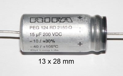 Condensateur chimique HT 15µF 200VDC | eBay