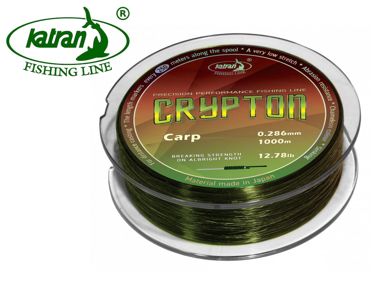 Katran Fishing Line New 2020 Crypton Carp 0.28mm - 0.33mm 1000m | eBay