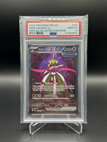 Pokémon Iron Valiant EX PSA 10 Sir 157/131 Prismatic Evolutions TCG | eBay