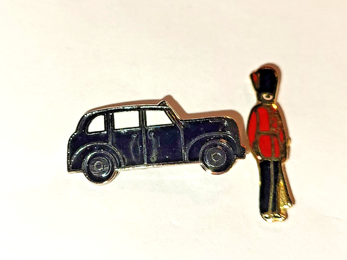 Pair of British Enamel Lapel Pins-Royal Soldier Guard & Iconic Black ...