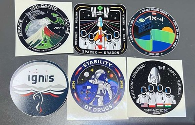 Axiom AX-4, Ignis mission stickers set 6pcs 2025 | eBay
