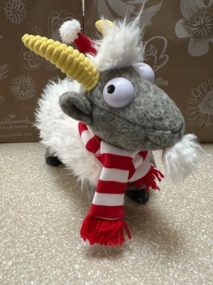 Hallmark SEASON'S SCREAMING GOAT Plush Faints Sings Animated Sound ...