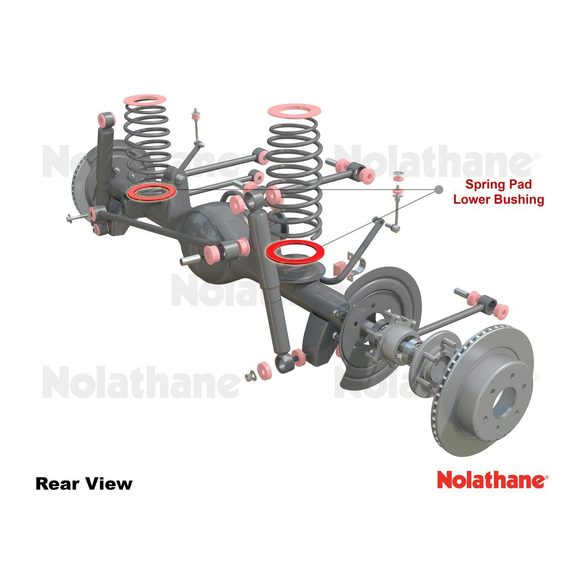 Nolathane Coil Spring Pad Kit 47333 | eBay