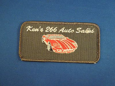 Ken's 266 Auto Sales Uniform Advertising Cars Embroidered Iron On Patch ...