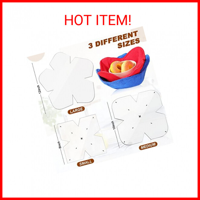 3 Pieces Bowl Cozy Pattern Template 3 Sizes 8/10/12 Inch Clear Acrylic ...