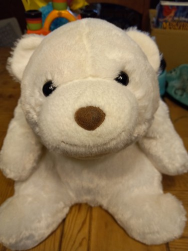 16-17” GUND SNUFFLES BEAR Rare Large White STUFFED ANIMAL PLUSH TOY ...