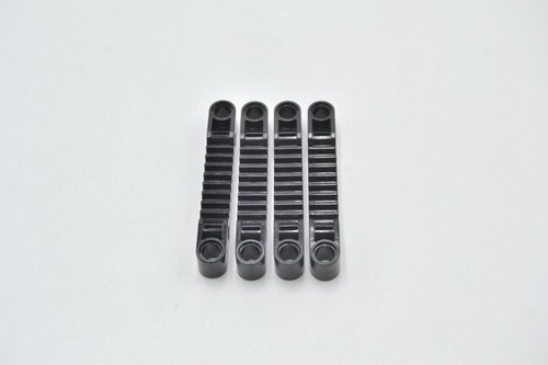 LEGO 4 x Zahnstange schwarz Black Technic Gear Rack 1x7 Axle Pin Holees ...