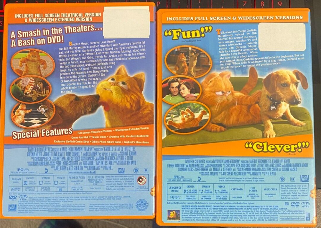 Dvd Garfield O Rabo De Dois Gatinhos Amazon.com: The Garfield Movie
