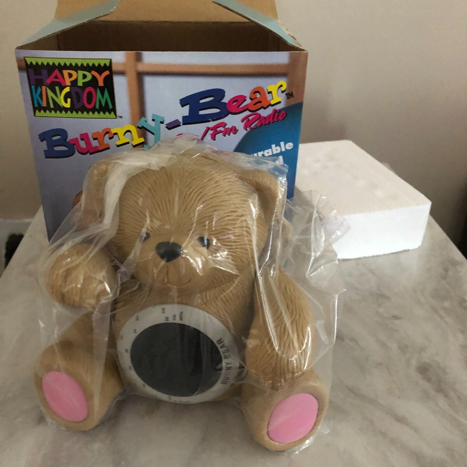 Happy Kingdom Burny-Bear Moveable Arms Am/Fm Radio - NEW - FREE ...