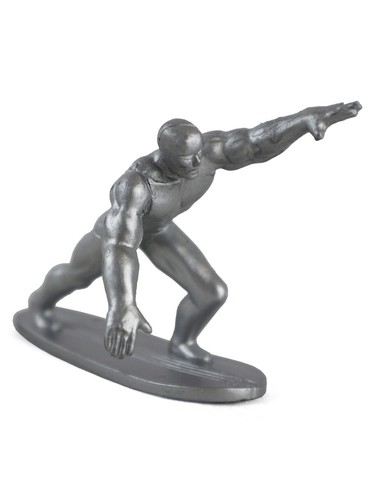 Toy Biz Marvel Super Heroes Silver Surfer Miniature 4-Inch PVC Figure ...