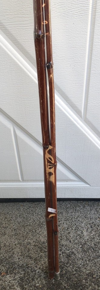 Vintage Bamboo Cane Pole Fishing Rod 2 Piece 8 Foot Ft NEW Wilcor NOS ...