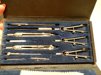 Charvoz No 877 P Drafting Tool Set Germany Engineering Tools Vintage ...