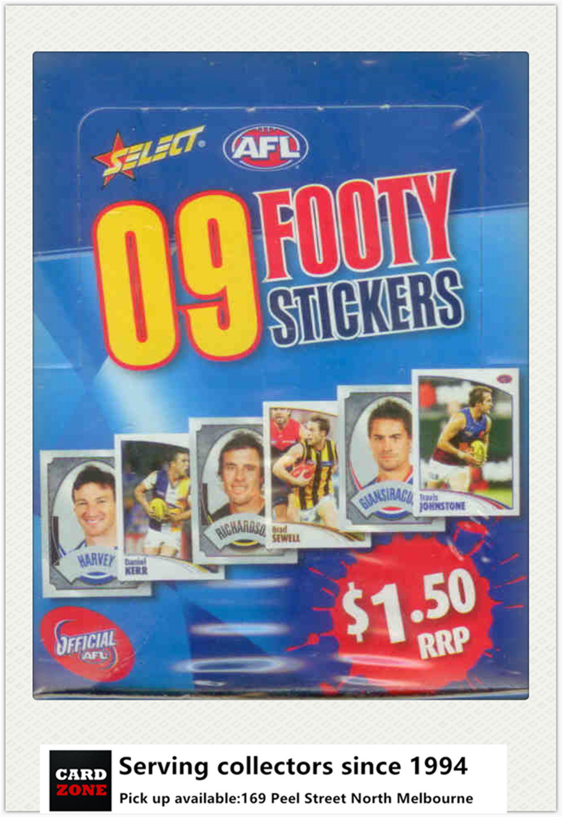 2009 Select AFL Stickers Factory Box (50 Packs) + Album | eBay Australia