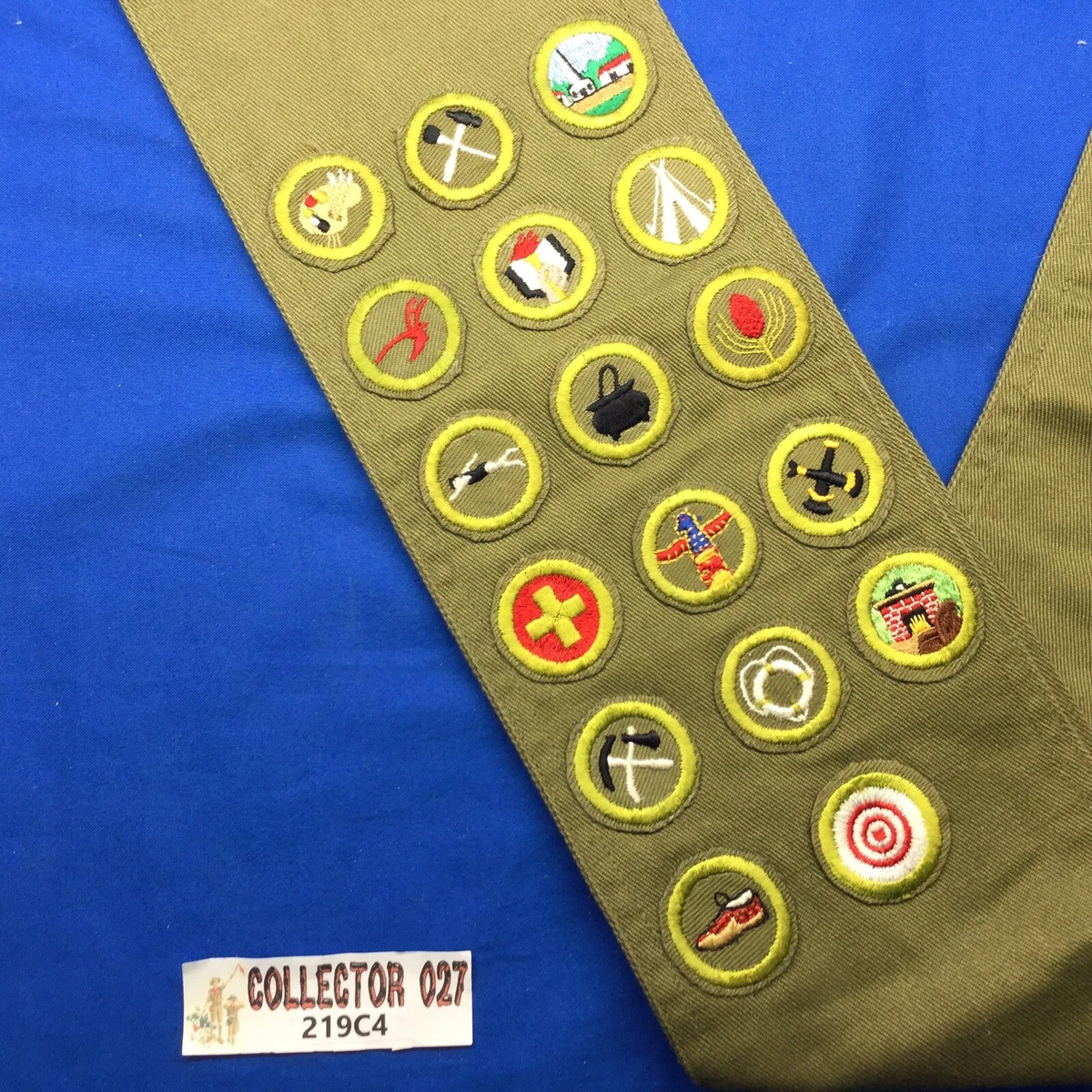 Scout Merit Badge Sash Placement