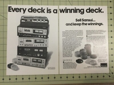 Vintage Sansui SC-3000 2000 6361 Tape Deck 2-Page Magazine ...