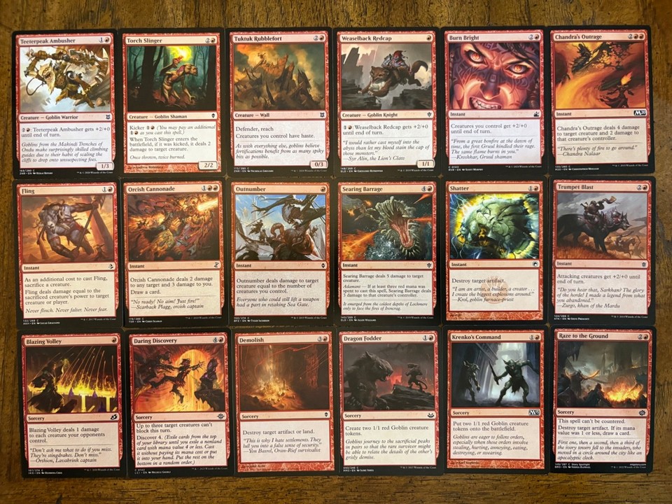 MTG Commander Deck - Krenko, Mob Boss - 100 Cards EDH Goblins | eBay