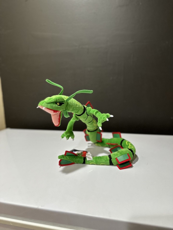 Pokémon Rayquaza Plushie Toy W/Wireframe 22" Posable Stuffed Figure | eBay