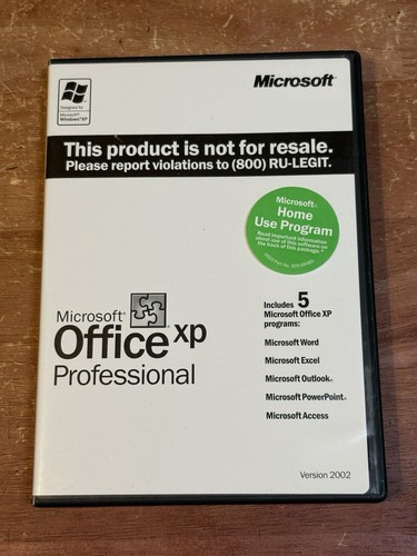 Microsoft Office XP Professional Version 2002 w/ Product Key | eBay