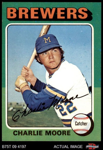 1975 Topps #636 Charlie Moore Brewers 7 - NM | eBay