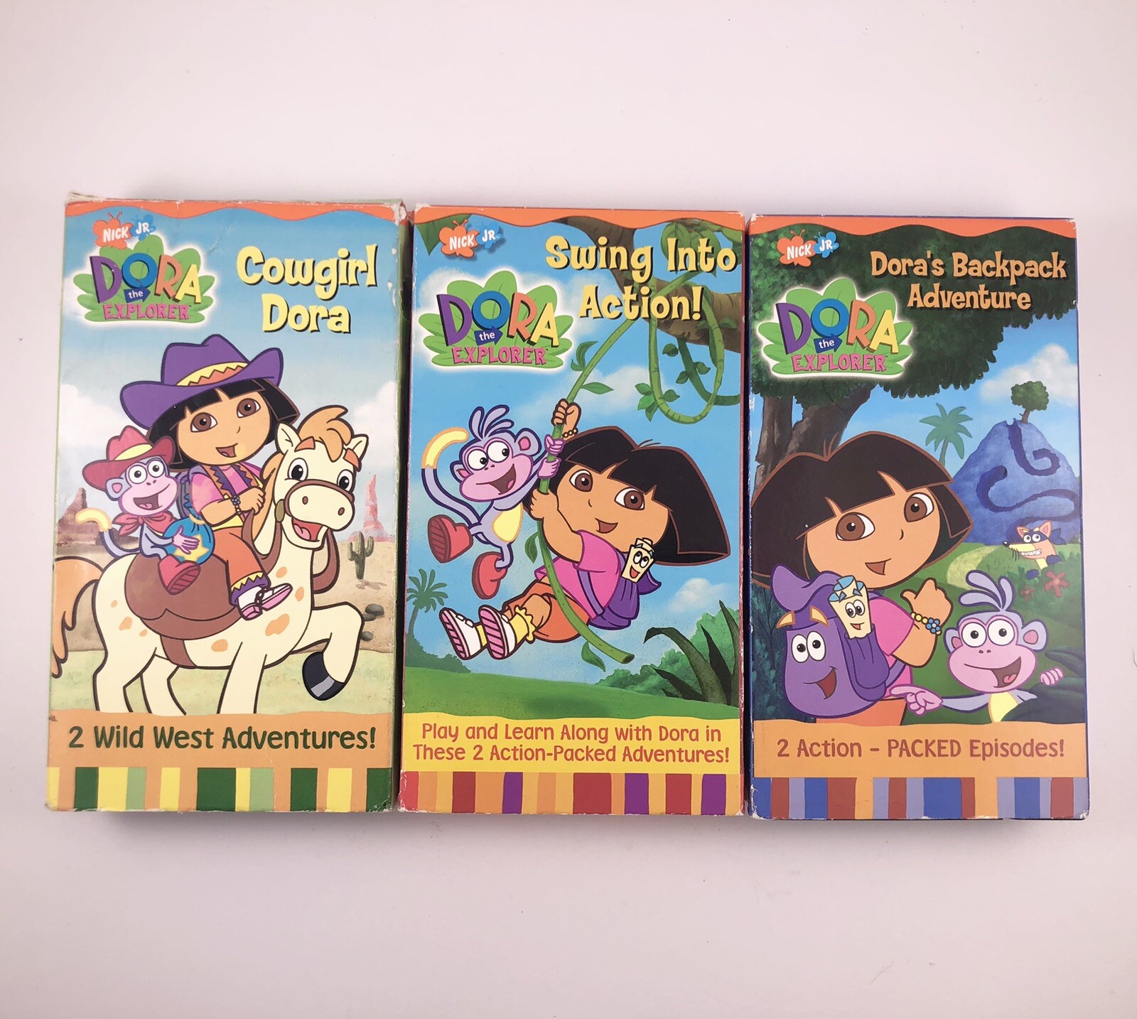 Dora the Explorer VHS Tapes Lot of 3 Nick Jr | Grelly USA