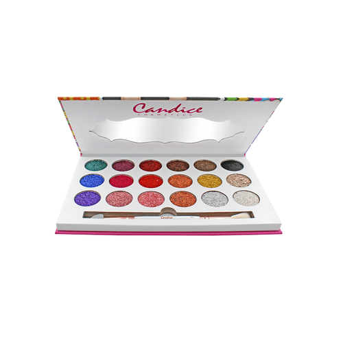 Candice Cosmetics Pressed Glitter Eyeshadow Palette 18 Colors for sale ...