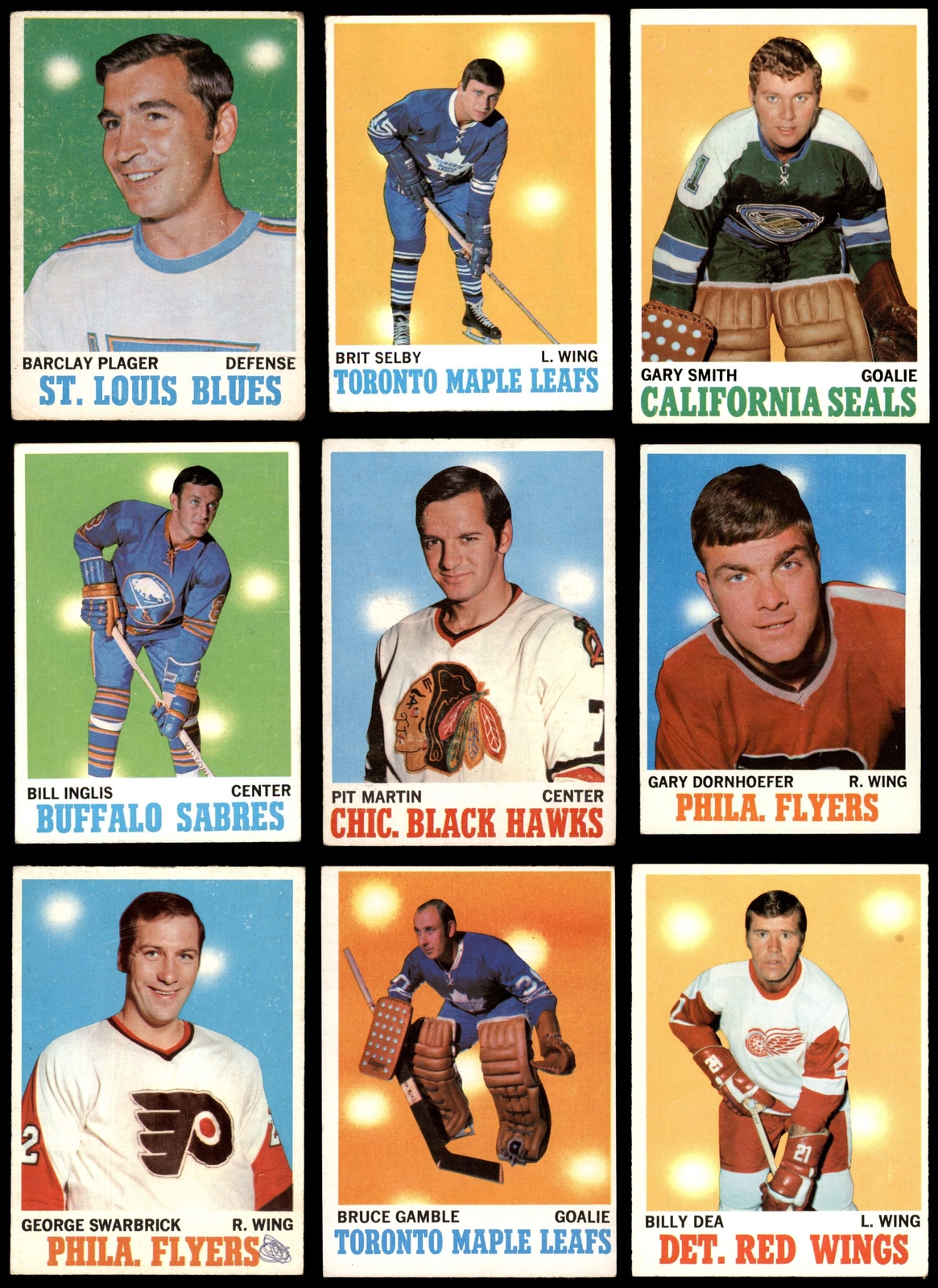 1970-71 Topps Hockey Near Complete Set 3.5 - VG+ HSET (127 / 132 cards ...
