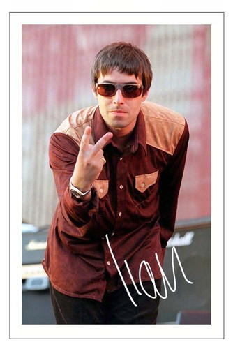 LIAM GALLAGHER Signed Autograph PHOTO Fan Gift Signature Print OASIS | eBay