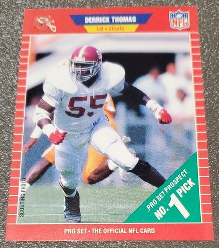 Derrick Thomas 1989 Pro Set #498 Rookie Card HOF | eBay