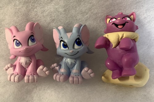 Neopets Lot of 3 Figures 2008 Jakks Mini Figure PVC | eBay