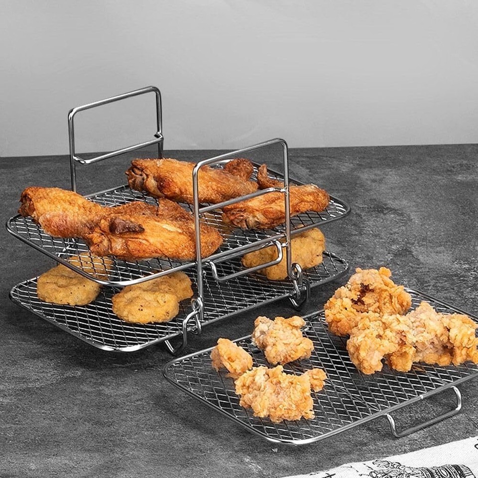 Wire Rack for Cooking 3-Layers Air Fryer Rack Cooking Rack Stainless ...