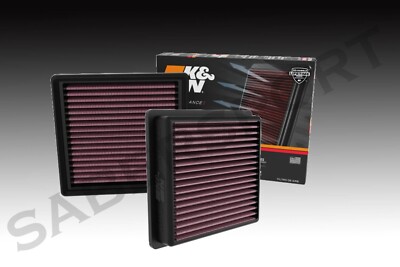 Two K&N 33-5133 Hi-Flow Air Intake Filters for 2018-2025 Lexus LC500 ...