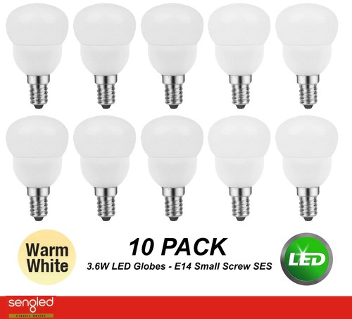 10 x 3W LED Warm White Light Globes Bulbs Lamps Small Screw E14 SES ...
