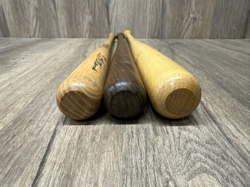 3 VTG Mini Souvenir Baseball Bats - Hanna Batrite - Louisville Slugger ...