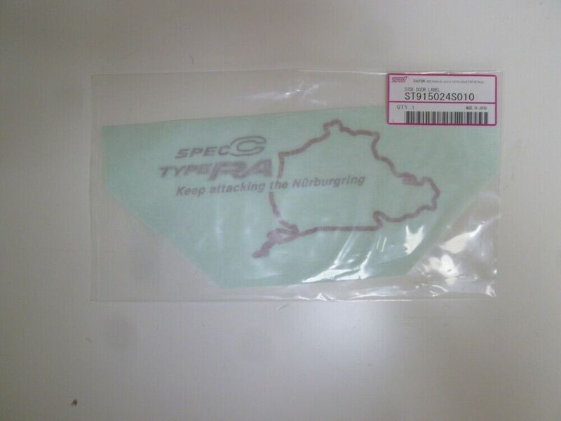SUBARU OEM Impreza GC8 WRX STI Spec C Type RA Decal Sticker Emblem ...