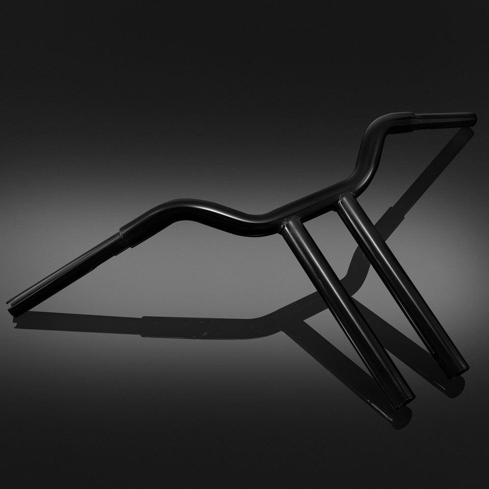 16" in Black Handlebar MX-T-Bars Fit For Harley Road King Softail Dyna ...