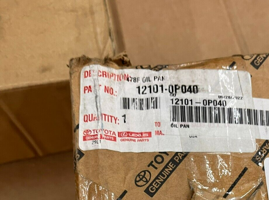 12101-0p040 Toyota Pan Sub-assy Oil 121010P040 Genuine OEM Part for ...