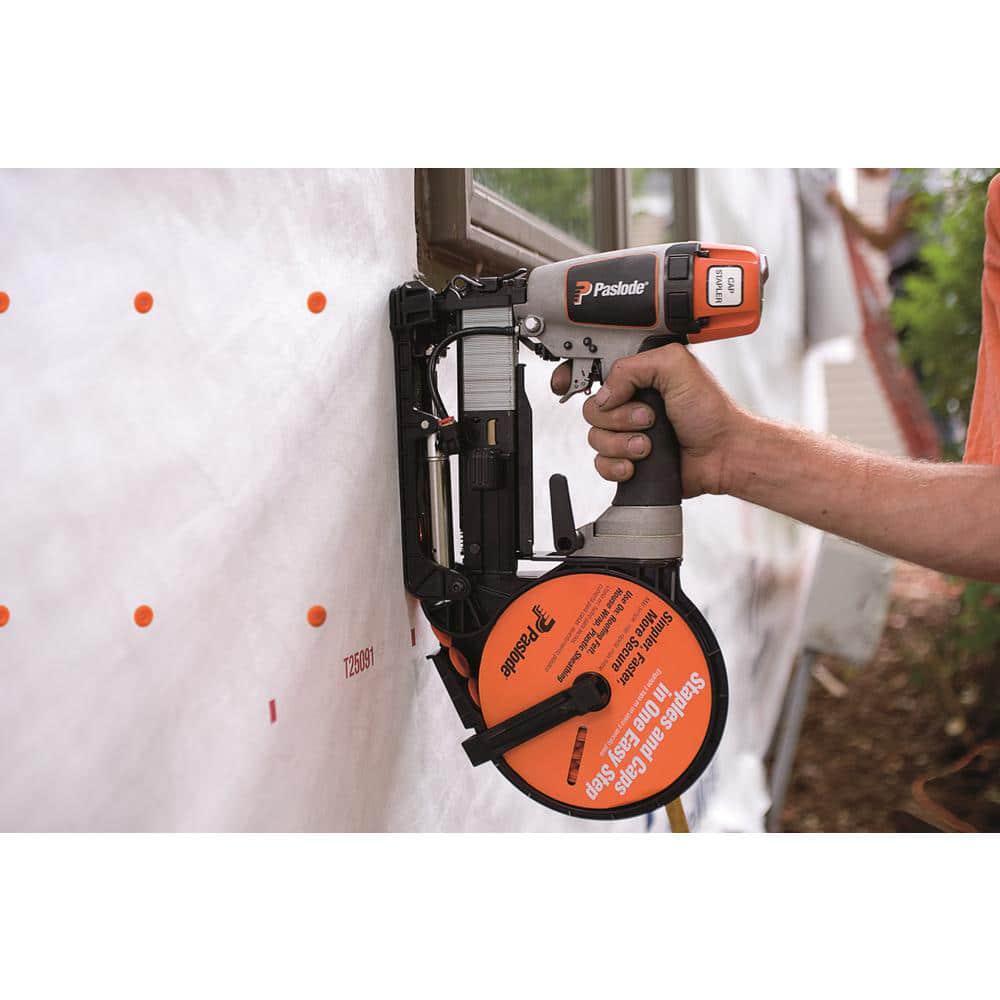 Paslode 650592 FasCaps 18 Gauge Plastic Caps & Staple Gun Staples for ...