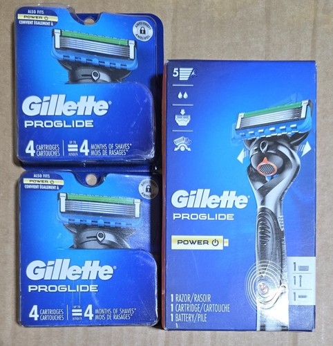 Gillette ProGlide Power Razor for Men, 1 Handle + 9 Blade Refill ...