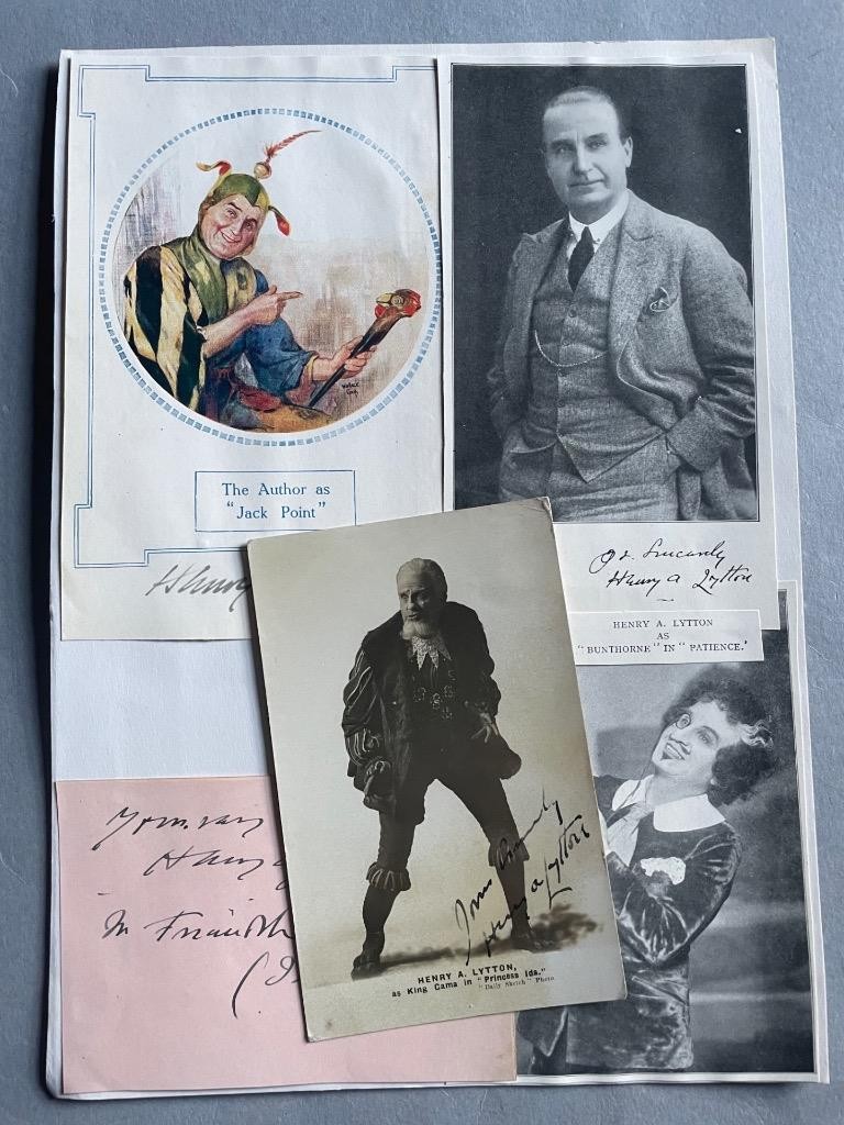 Henry Lytton, Gilbert & Sullivan, SIGNED page and postcard | eBay UK