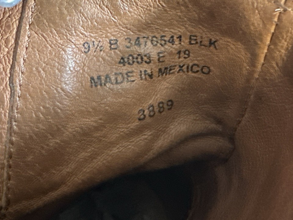 Frye Vicky Boots Womens 9.5 Black Leather Ankle Bootie Biker Buckle ...