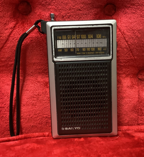 Vintage Sanyo Portable Radio RP 5055 Singapore Black Handheld Watch in ...