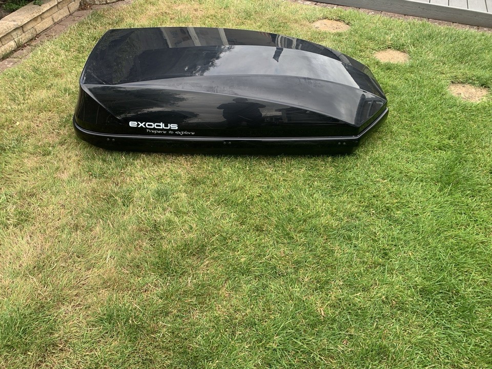 Exodus 470L Roof Box Gloss Black | eBay UK
