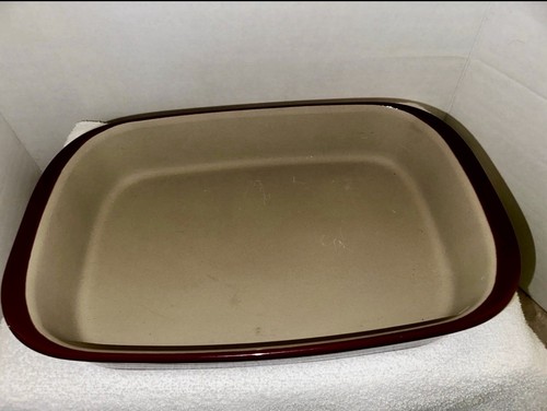 Pampered Chef 9x13 Rectangular Stoneware Baker Cranberry 1338 Never ...