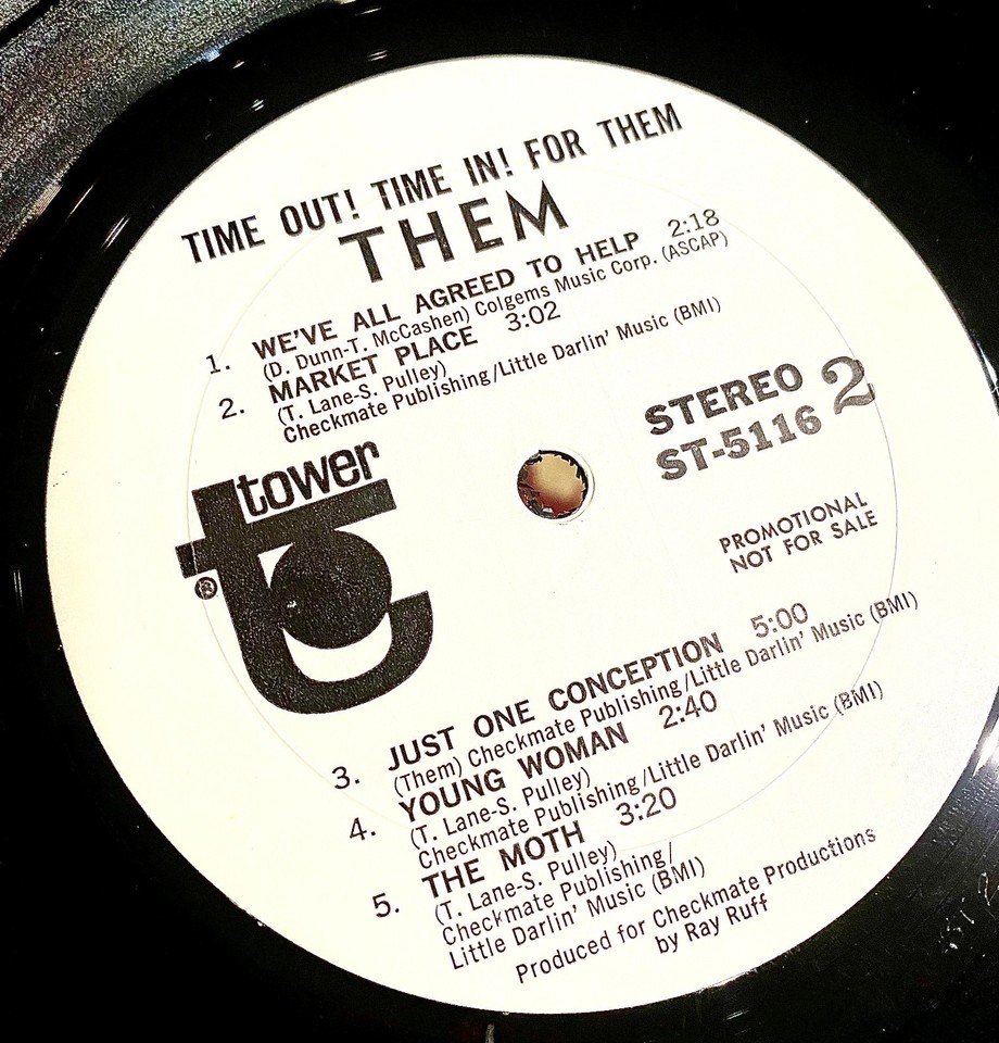 MINTY 1968 ORIG PROMO "TIME OUT TIME IN FOR" THEM Fuzz Sitar PSYCH ROCK ...