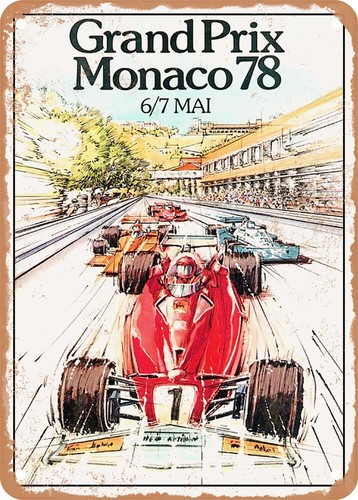 METAL SIGN - 1978 Monaco Grand Prix 78 Vintage Ad | eBay