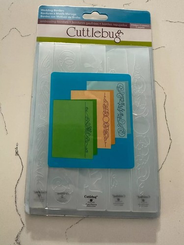 Provo Craft Cuttlebug Wedding Borders Embossing Folder~2001059 Crafts ...
